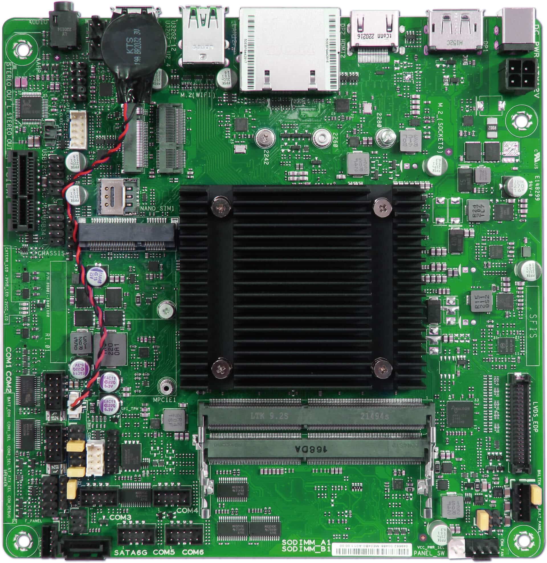 WADE-8173-J6412 | Embedded Computing, Mini-ITX 工業主機板 | 瑞傳科技