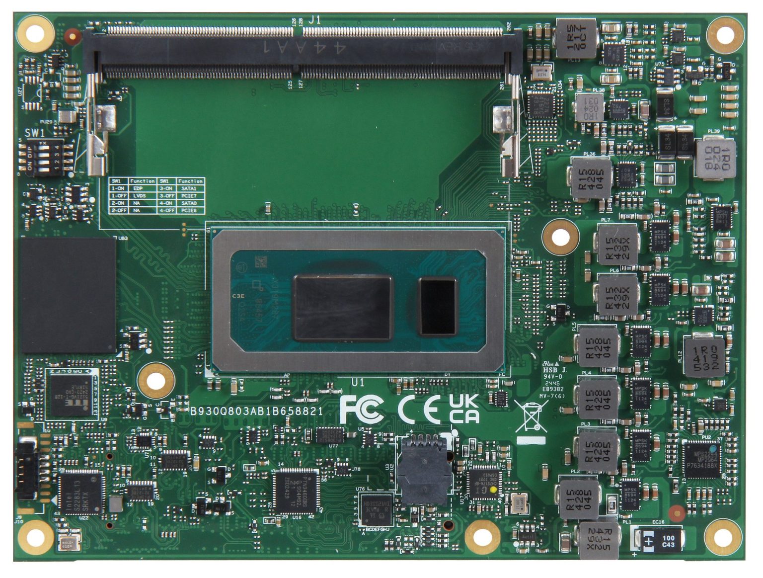 PCOM-B658VGL | COM Express, COM Express Type 6, Computer on Module | 瑞傳科技